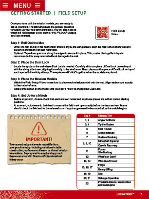 UNEARTHED Robot Game Rulebook