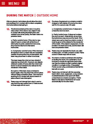 UNEARTHED Robot Game Rulebook